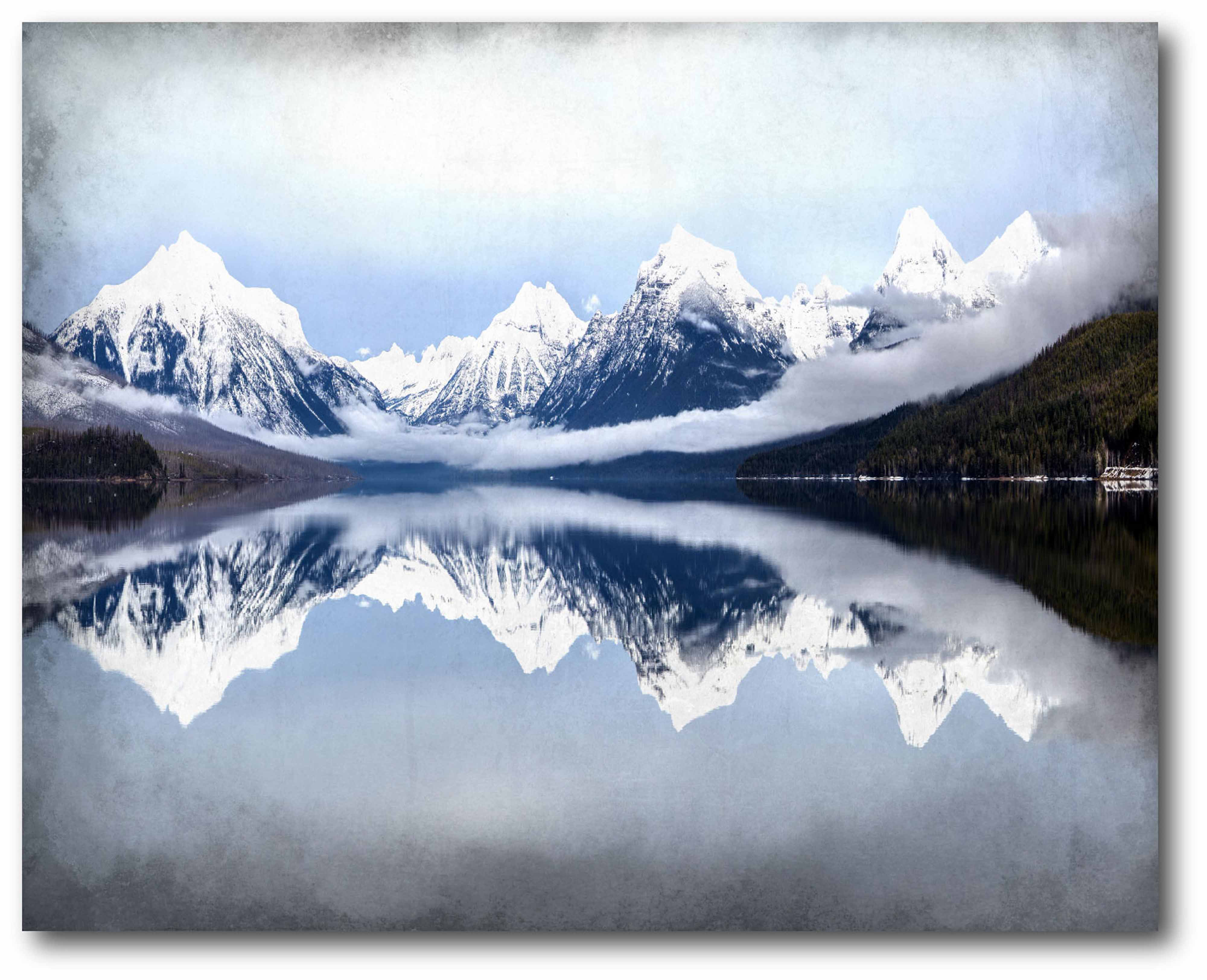 Ebern Designs 'Mountainside' Graphic Art Print on Wrapped Canvas ...