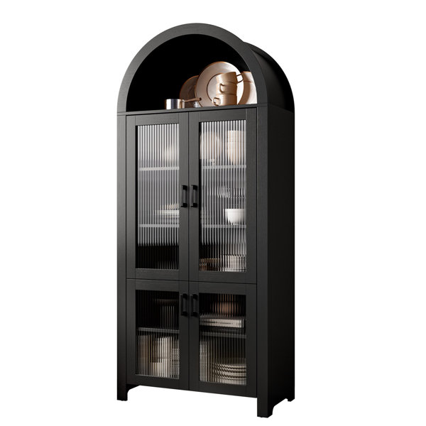 Winston Porter Arched Display Cabinet & Reviews | Wayfair