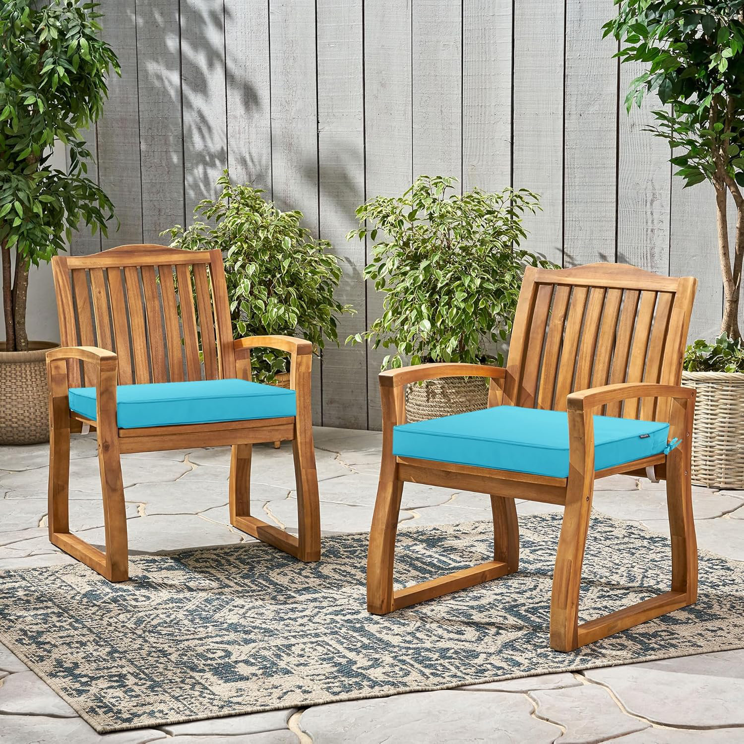 Latitude Run® Outdoor Chair Cushions Waterproof Patio Chair Cushions ...