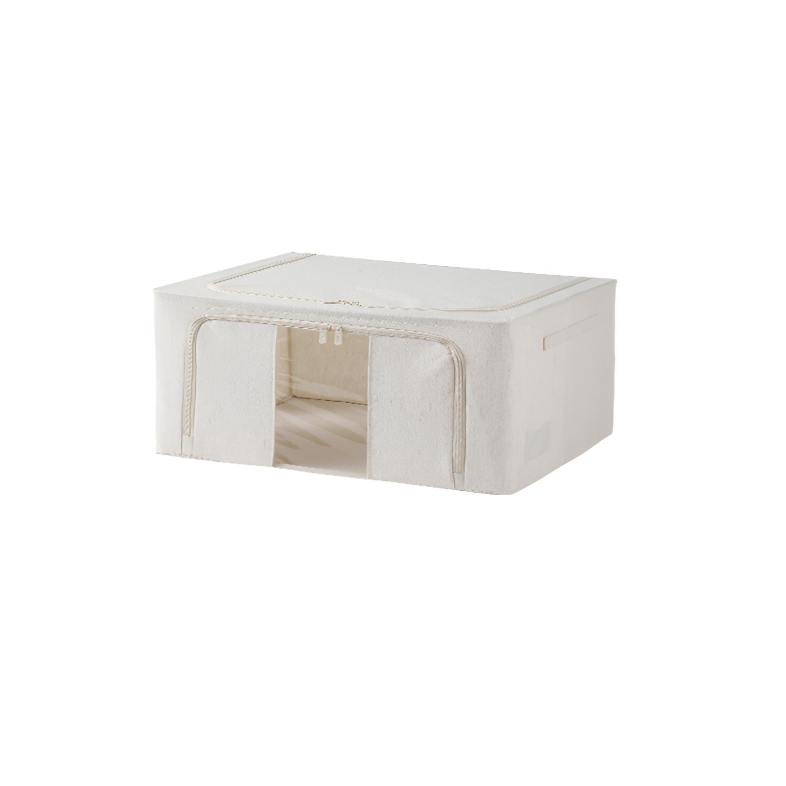 Hokku Designs 5 Pack Cotton Linen Clothing Storage Box With Extra Large ...