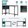 Wrought Studio™ Modern Computer Desk with Built-in Power Outlet, USB ...