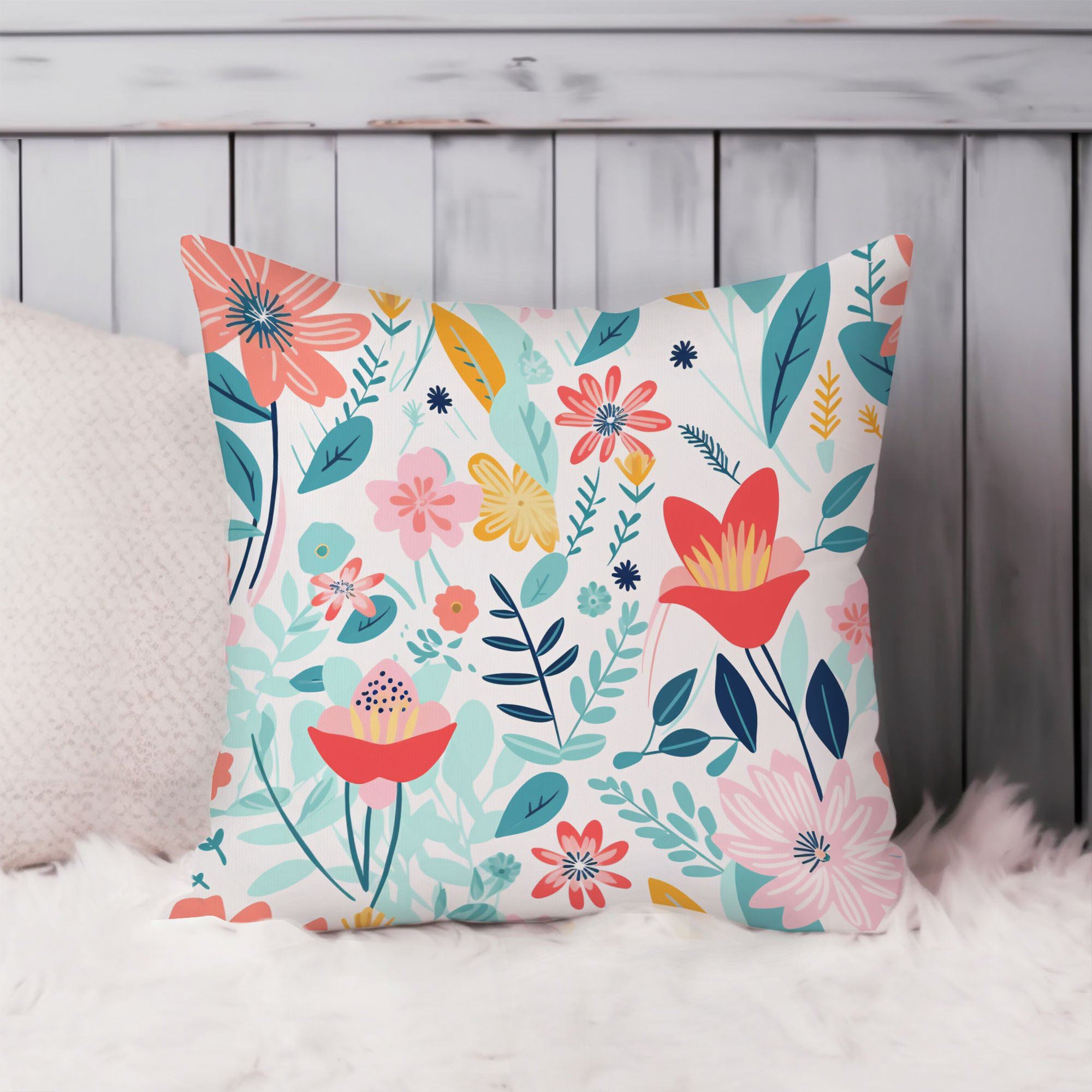 Ethan Taylor Floral Scandinavian Wildflower Pattern IV Flowers | Wayfair