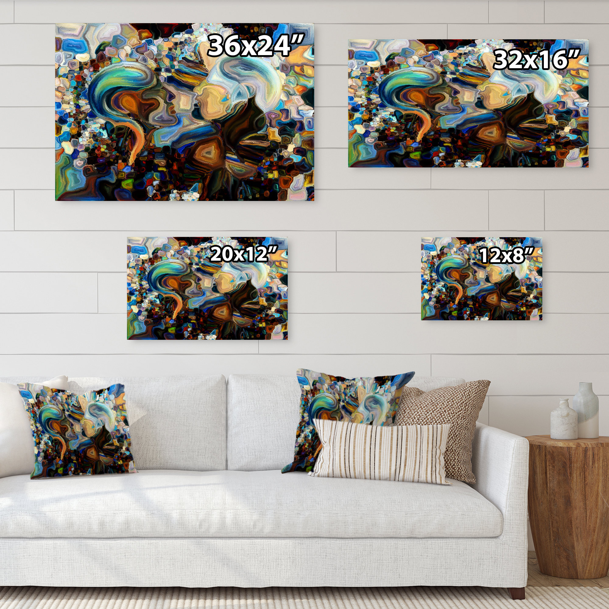 Wrought Studio™ Colorful Shape Division - Picture Frame Graphic Art on ...