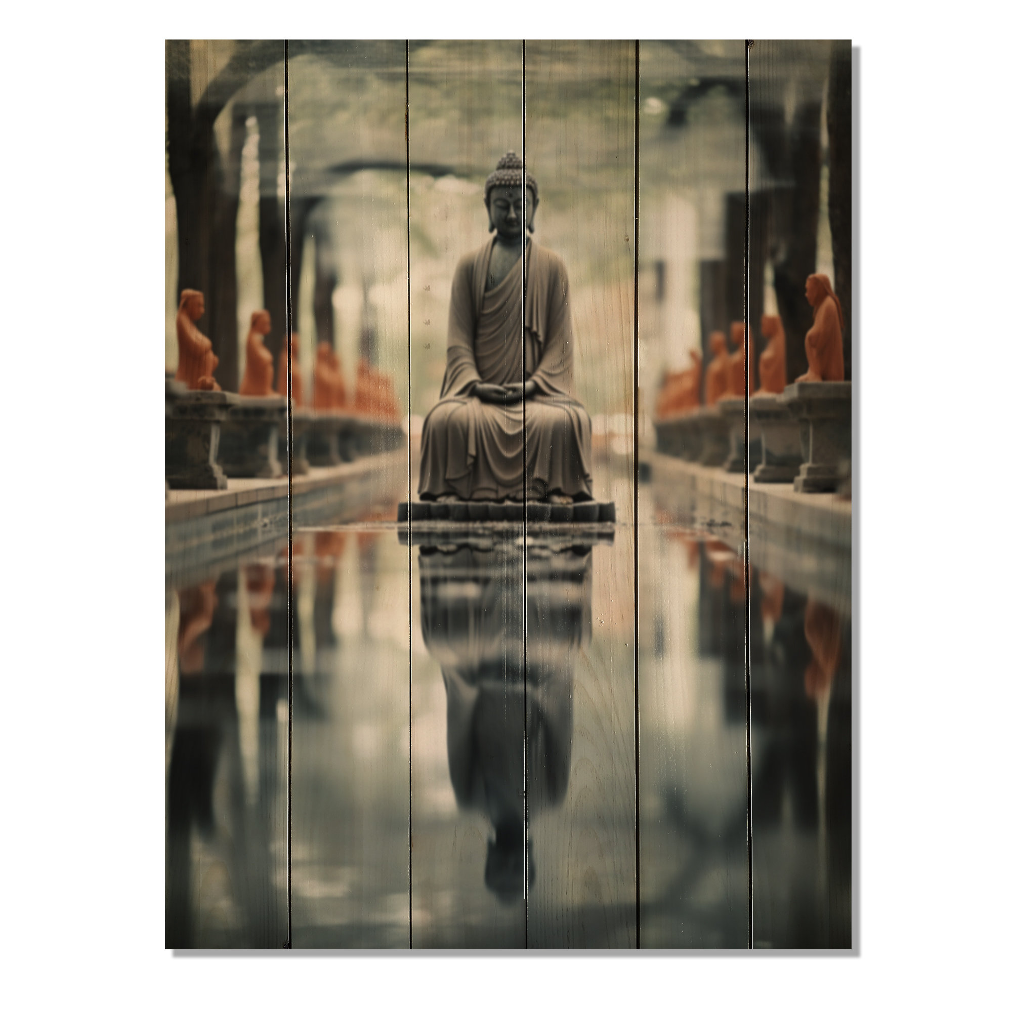 Bungalow Rose Buddhism Monastic Life II On Wood Print - Wayfair Canada