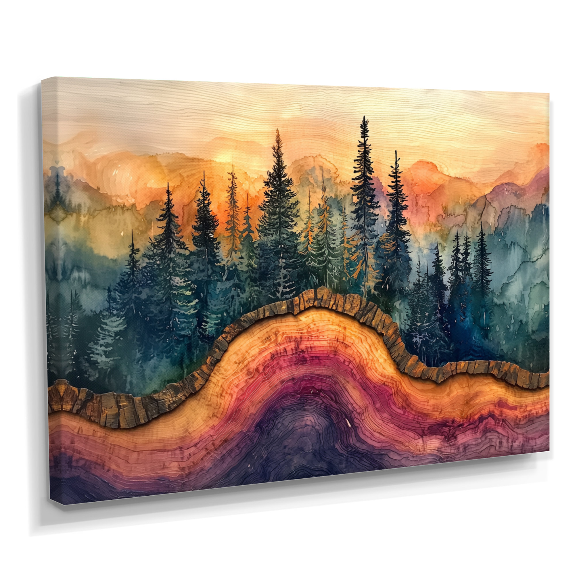 Millwood Pines Color Of Giants Tree In A Forest Landscape - Landscapes ...