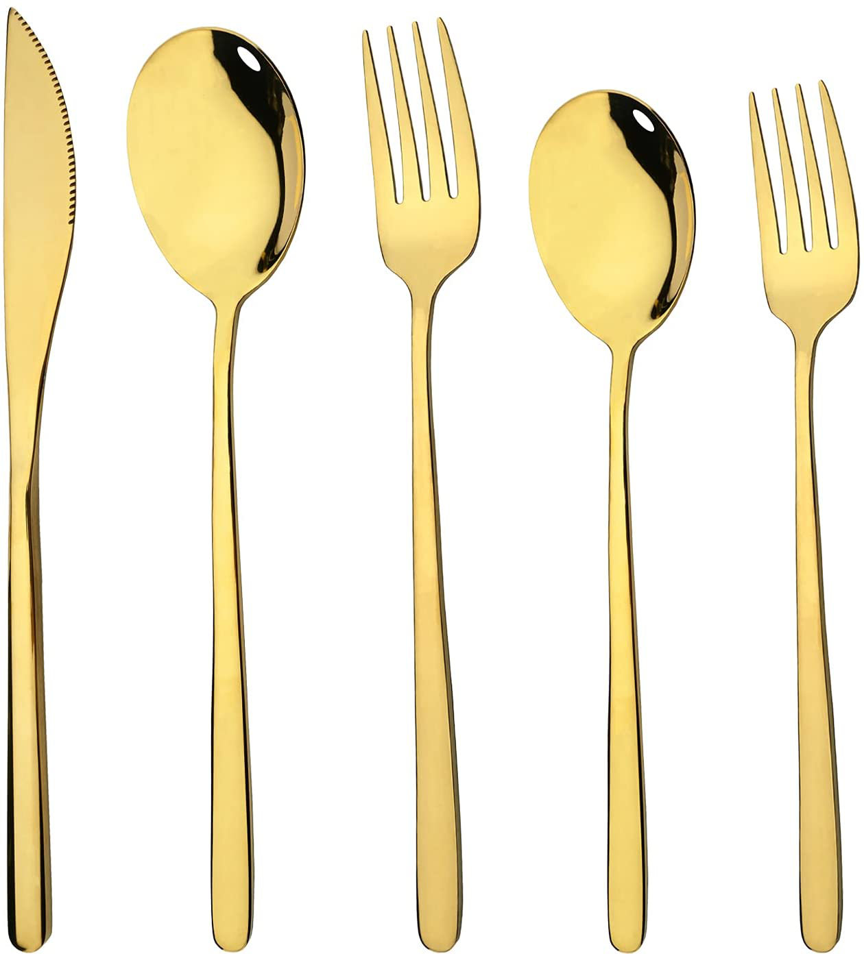 Mercer41 18/10 Stainless Steel Flatware Service For 6, Utensils Cutlery ...