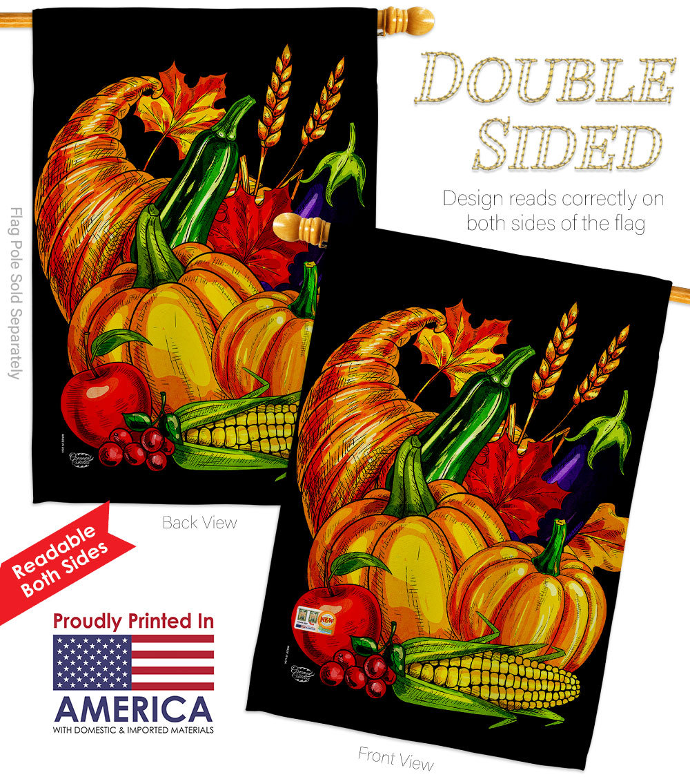 Ornament Collection Grateful Cornucopia Flags Set Thanksgiving Fall 28 ...