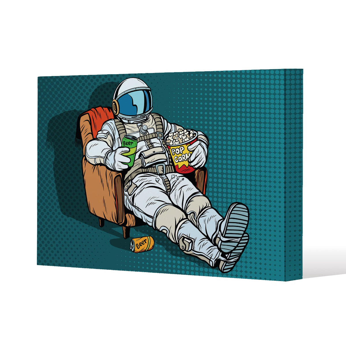 World Menagerie loneliness in space. Pop art retro Slim Style Canvas ...