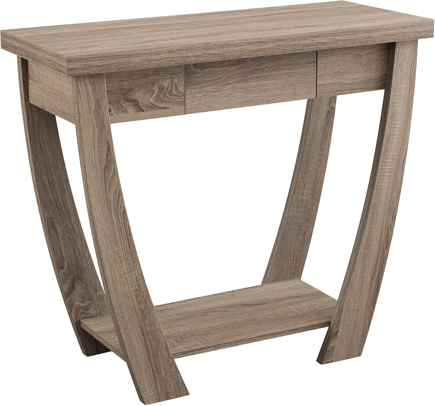 Hokku Designs Modern Single Drawer Console Table With Fixed Shelf For ...