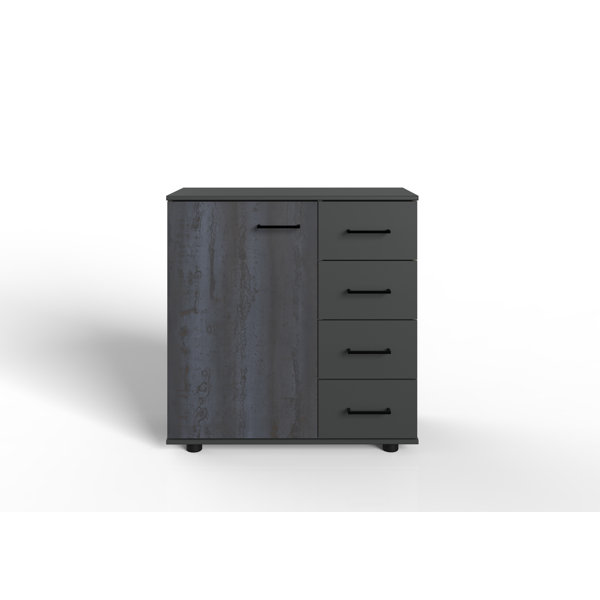 17 Stories Arujan 4 Drawer Combi Chest | Wayfair.co.uk