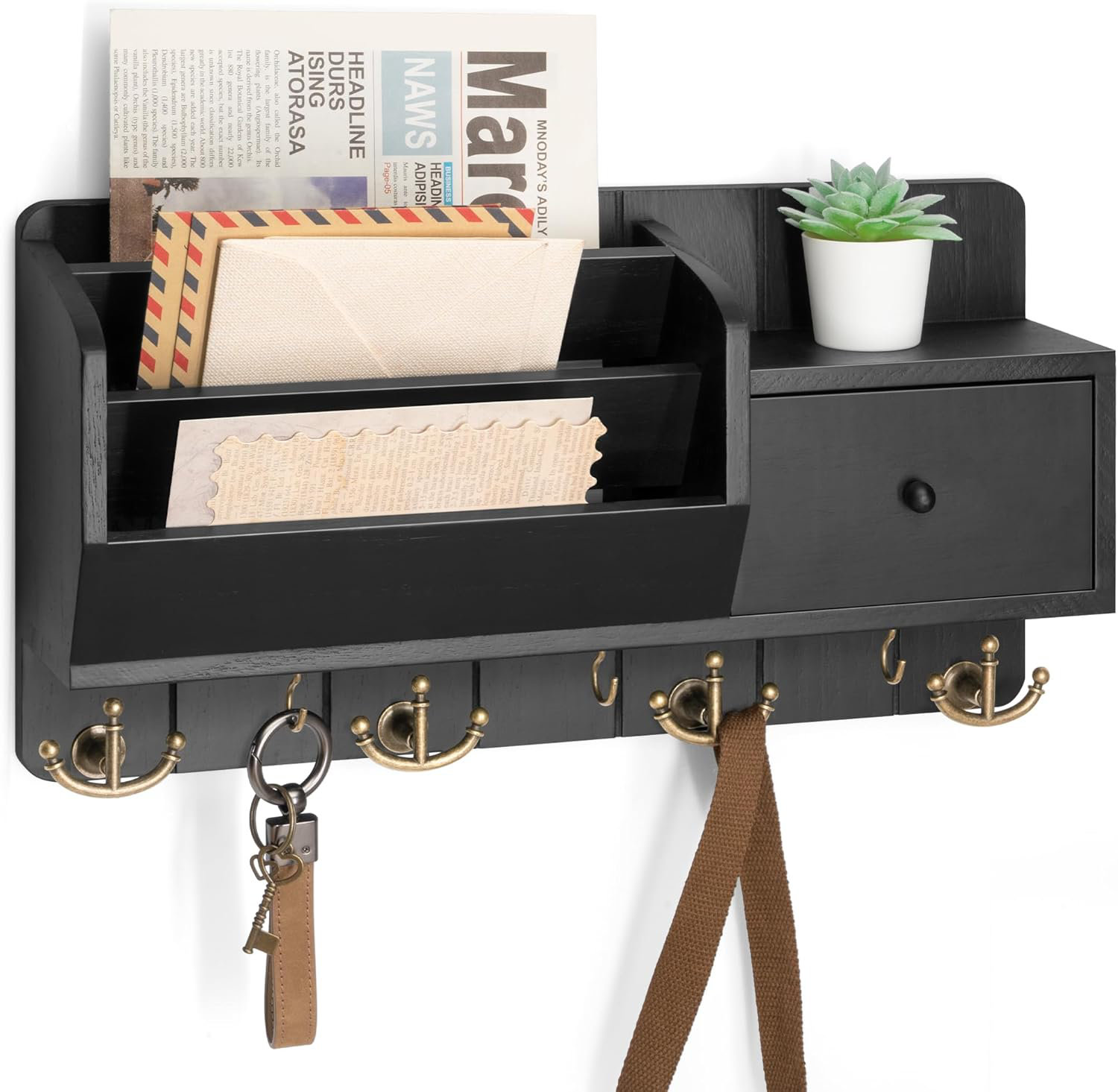 Latitude Run® Key Rack Wall Mounted Mail Sorter | Wayfair