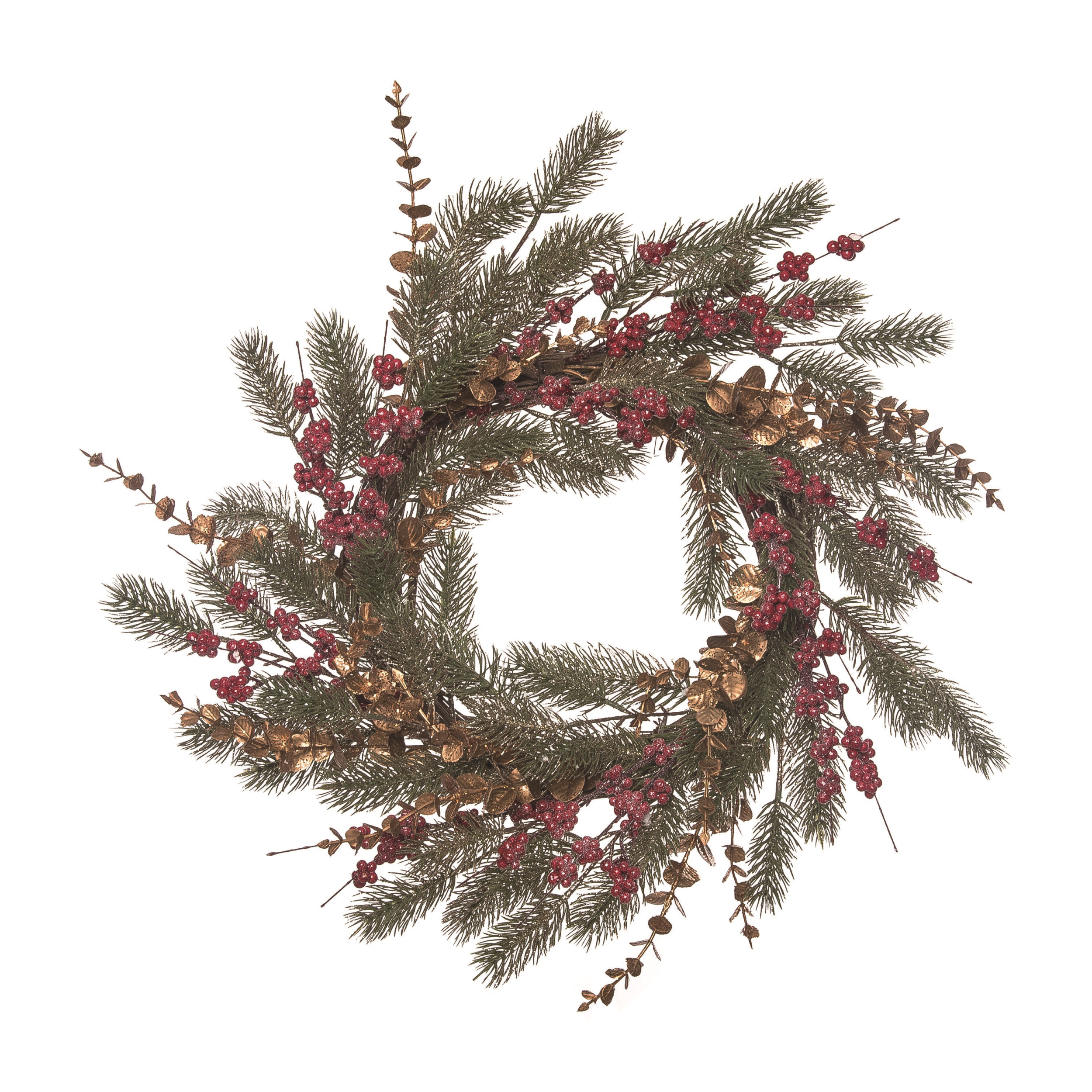The Holiday Aisle® Govany Faux Mixed Assortment 24'' Wreath | Wayfair