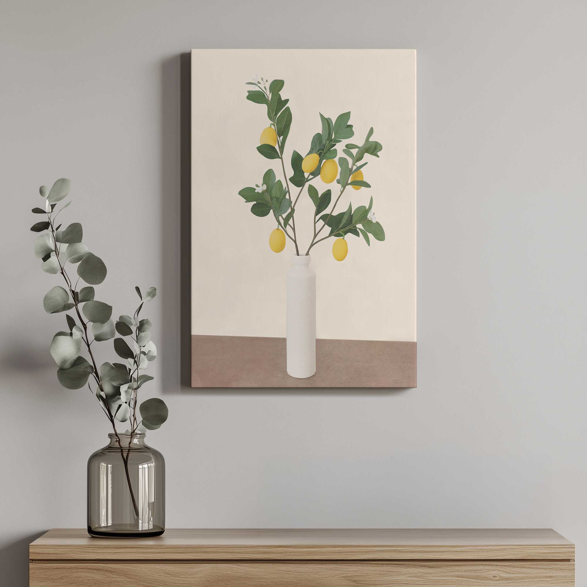 August Grove® Lemon Branches II By Garima Dhawan Canvas Art Print | Wayfair