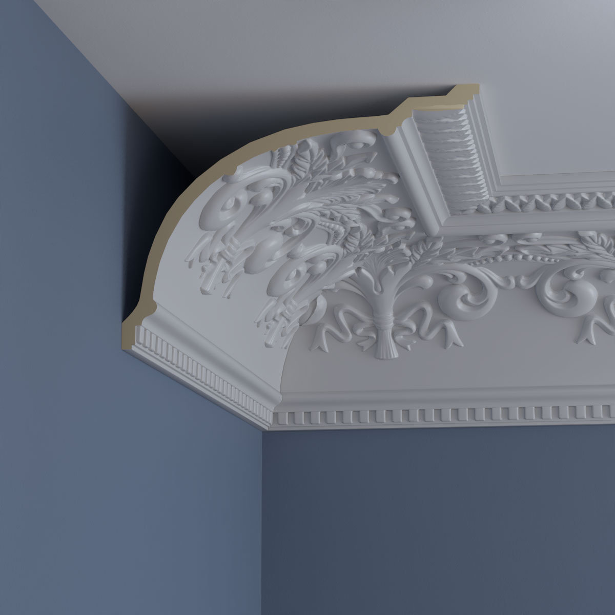 Ekena Millwork SAMPLE - Endurathane Sydney Crown Moulding, 11 3/8"H x ...
