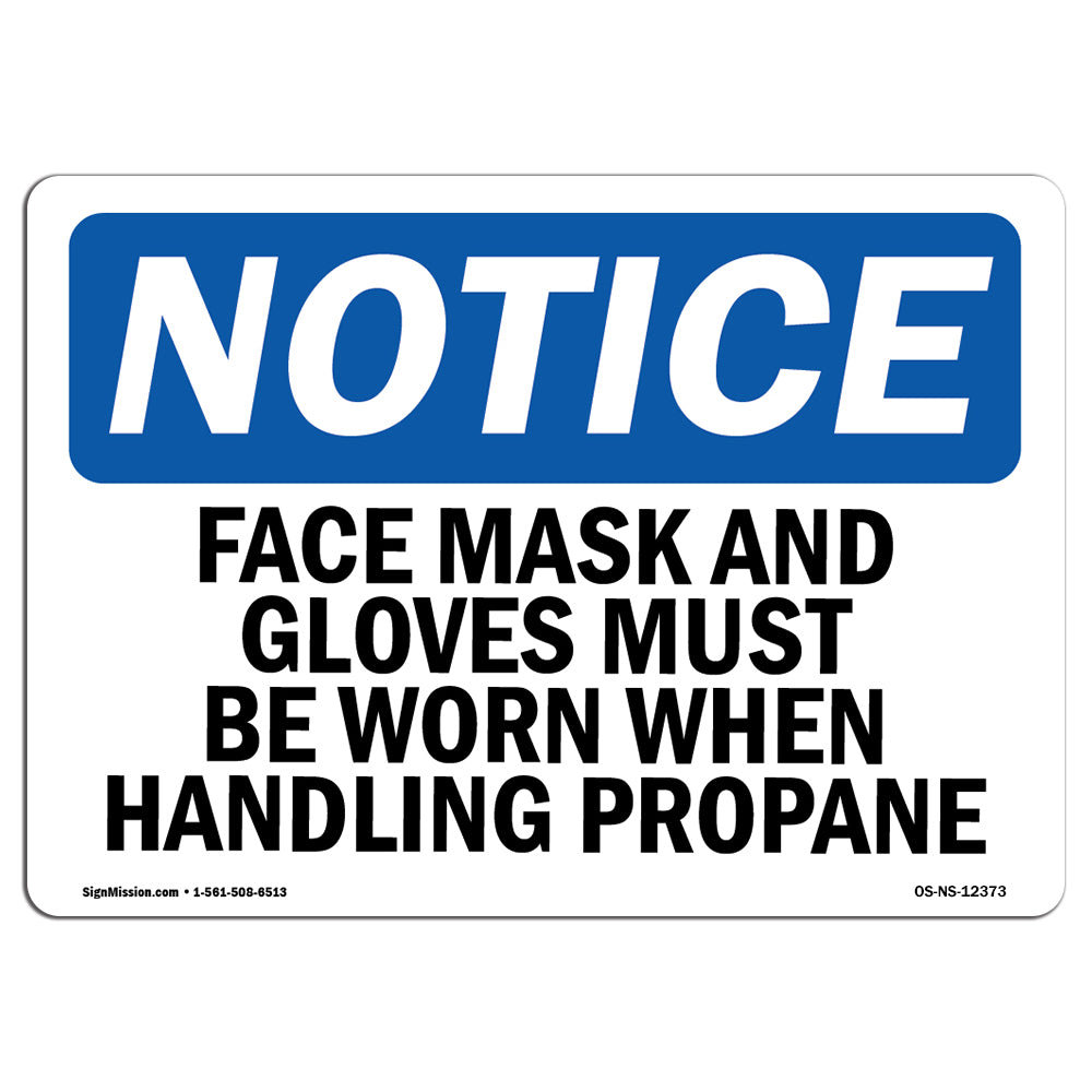 SignMission Face Mask and Gloves Must Be Worn When Handling Sign | Wayfair