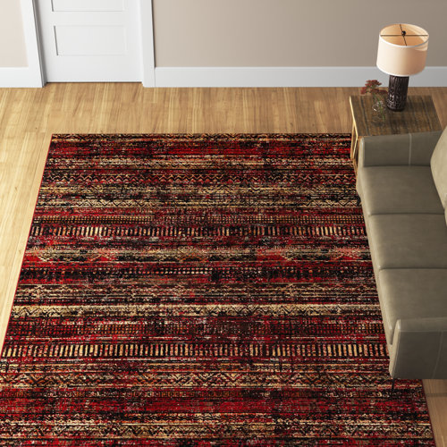 Black & Red Area Rugs You'll Love | Wayfair