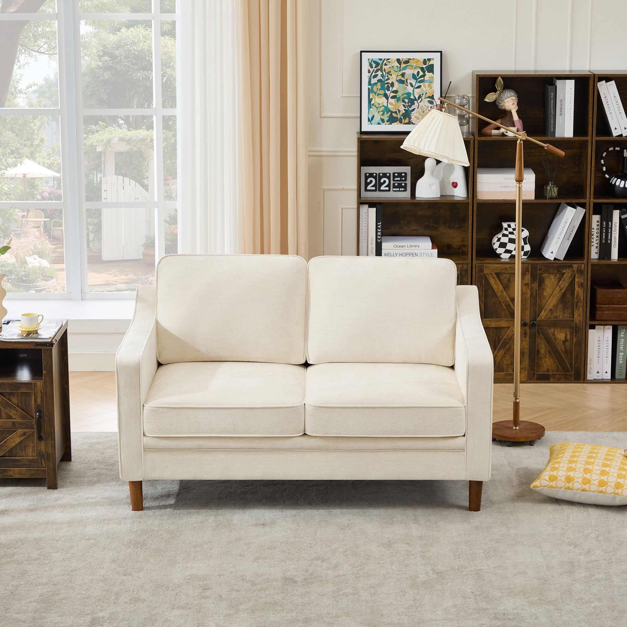 Ebern Designs Azriah 56'' Upholstered Loveseat Sofa & Reviews - Wayfair ...