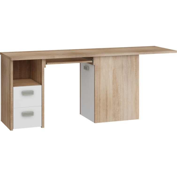 Ebern Designs Elmut 191Cm W Rectangular Computer Desk with Cabinet ...