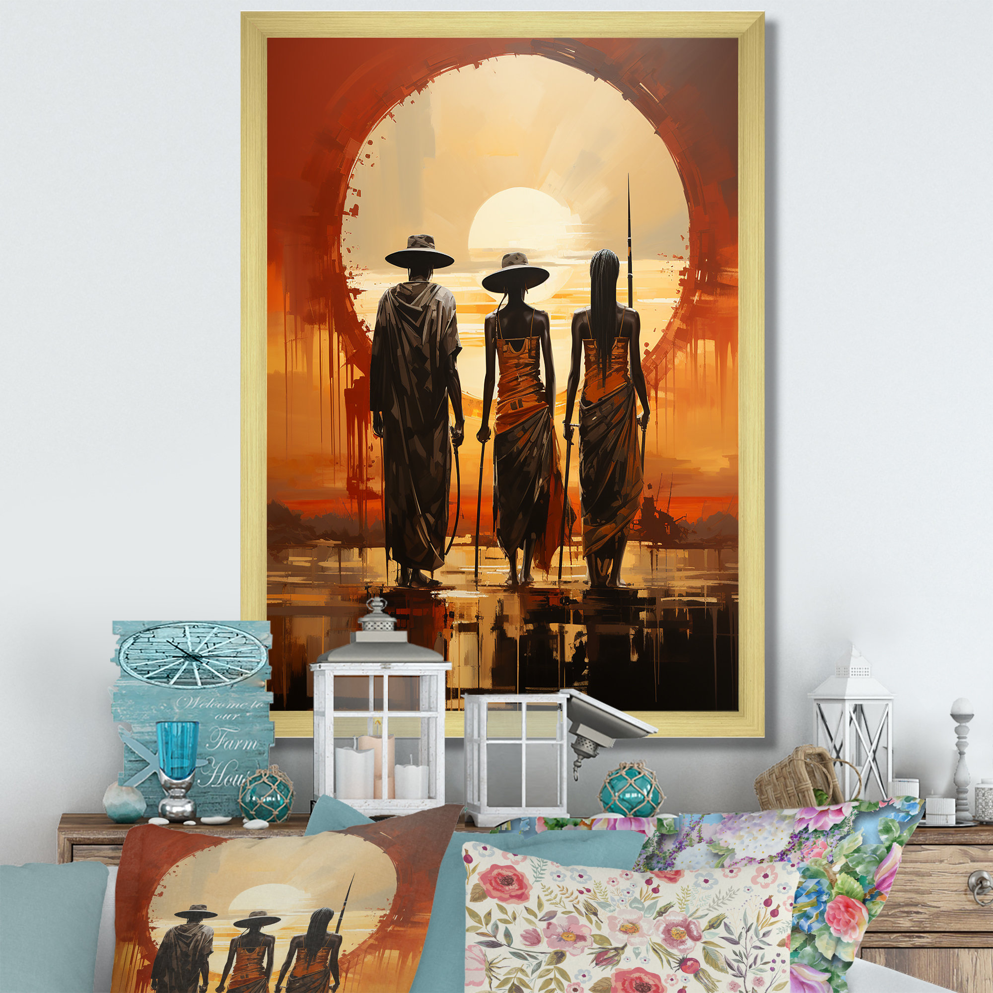 Red Barrel Studio Kyrel Native American Art Tribal Vision II - Print ...