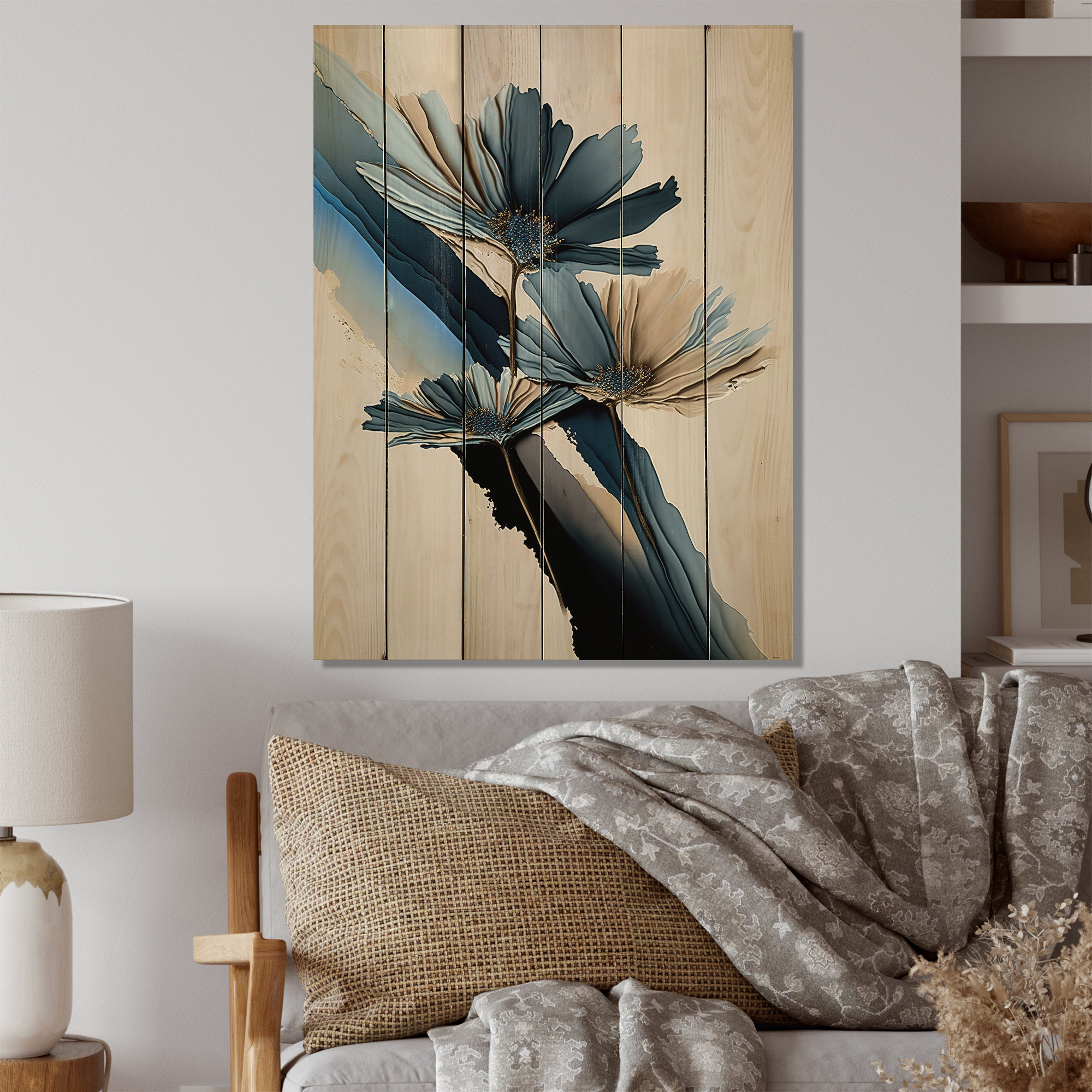 Red Barrel Studio® Hyper Realistic Daisy Flowers II - Floral Daisy Wood ...