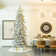 The Holiday Aisle® Johvan Deluxe Pre-Lit Slender Flocked Realistic Fir ...