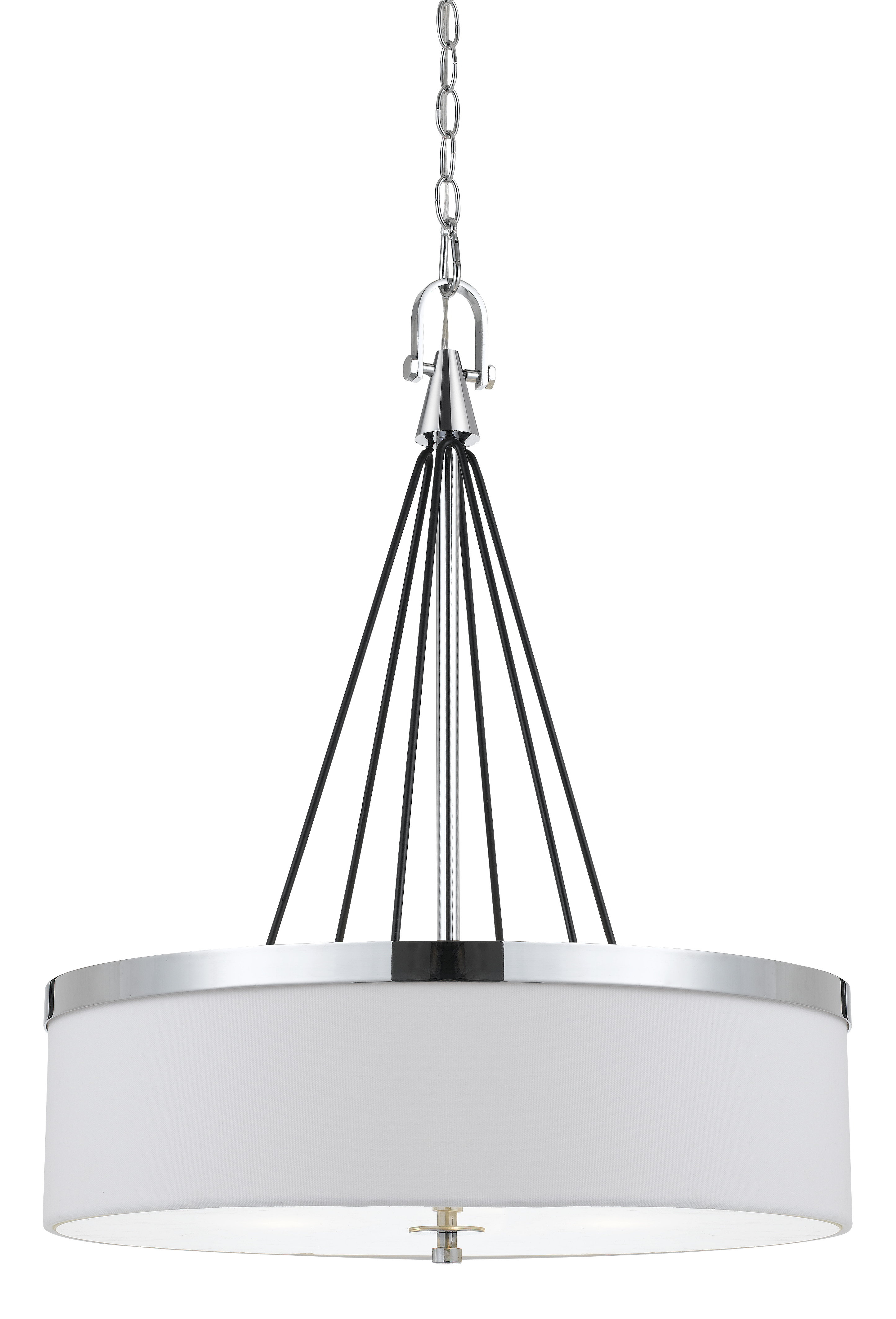 Orren Ellis Cedric 3 - Light Shaded Drum Chandelier | Wayfair