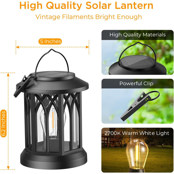 Lark Manor™ Outdoor Waterproof Solar Lights, Outdoor Hanging Solar ...