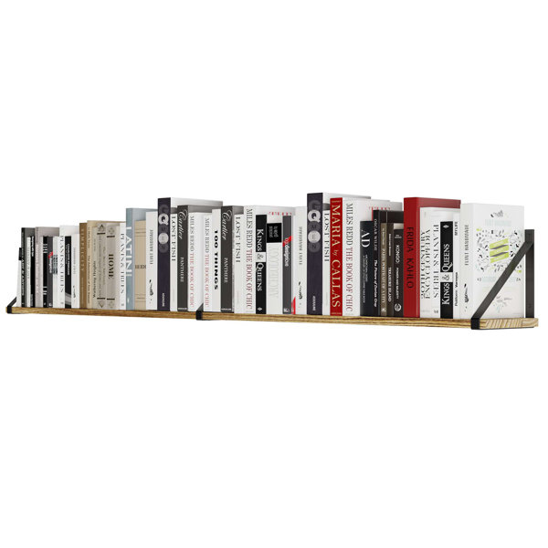 17 Stories Paulownia Floating Shelf | Wayfair