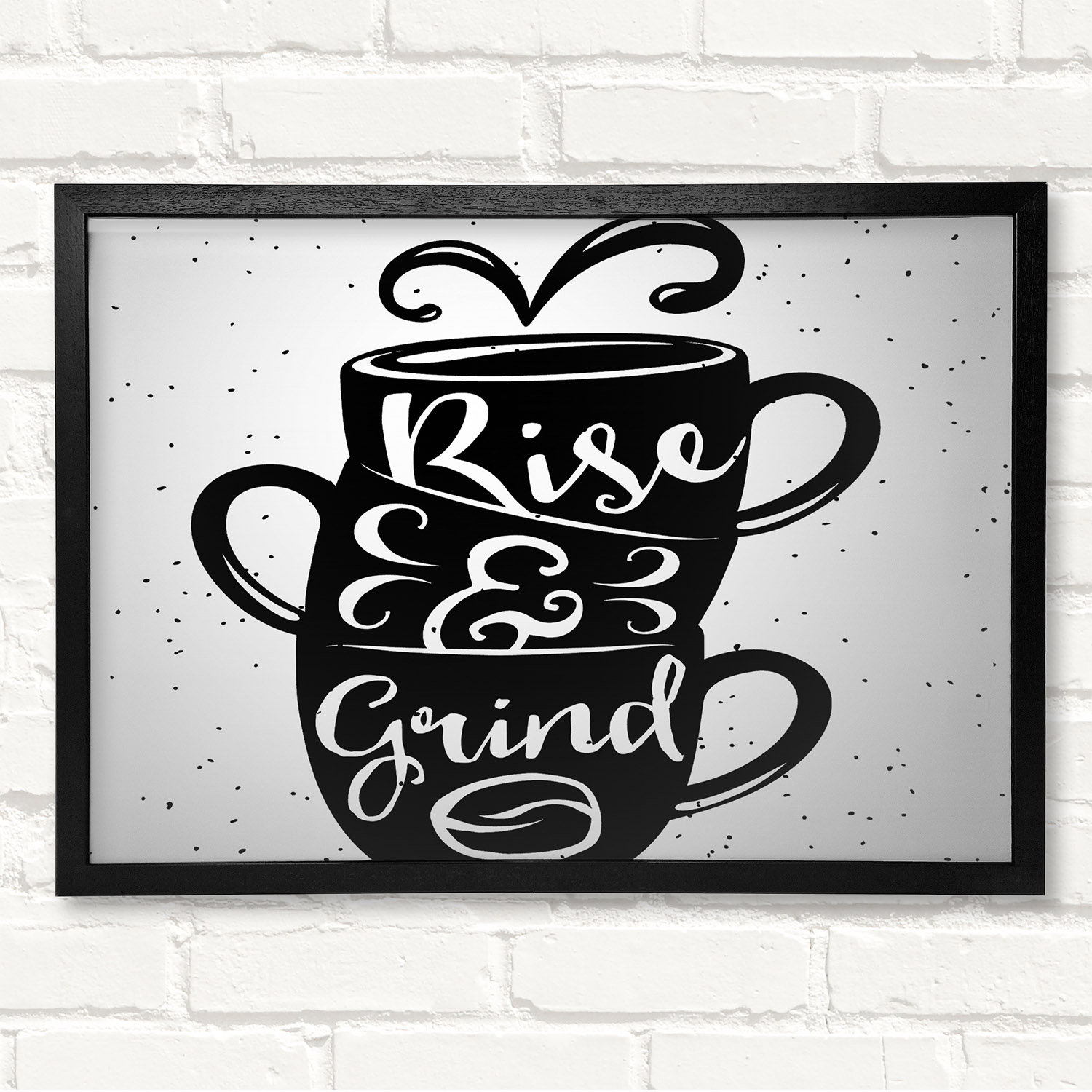 Happy Larry Closed Corner Frame Print on Wood | Wayfair.co.uk