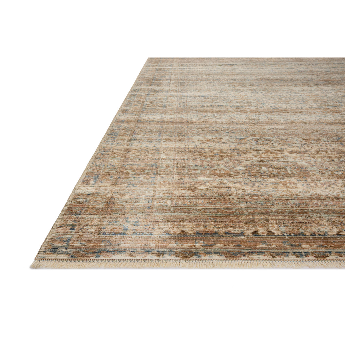 Amber Lewis x Loloi Molly Natural / Denim Area Rug & Reviews | Wayfair