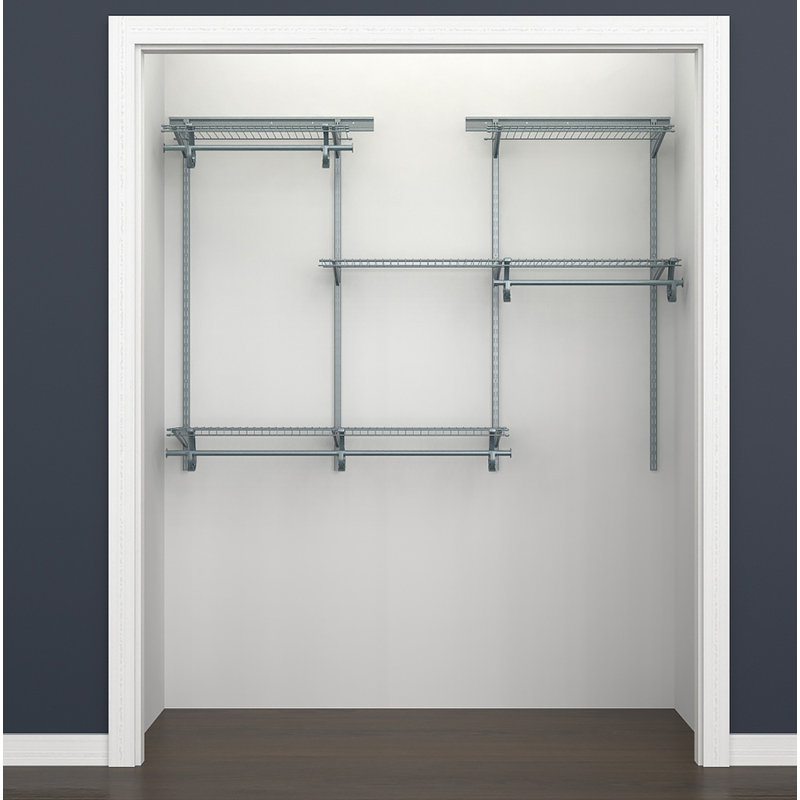 ClosetMaid ShelfTrack 48" W - 72" W Closet System Starter Kit & Reviews ...