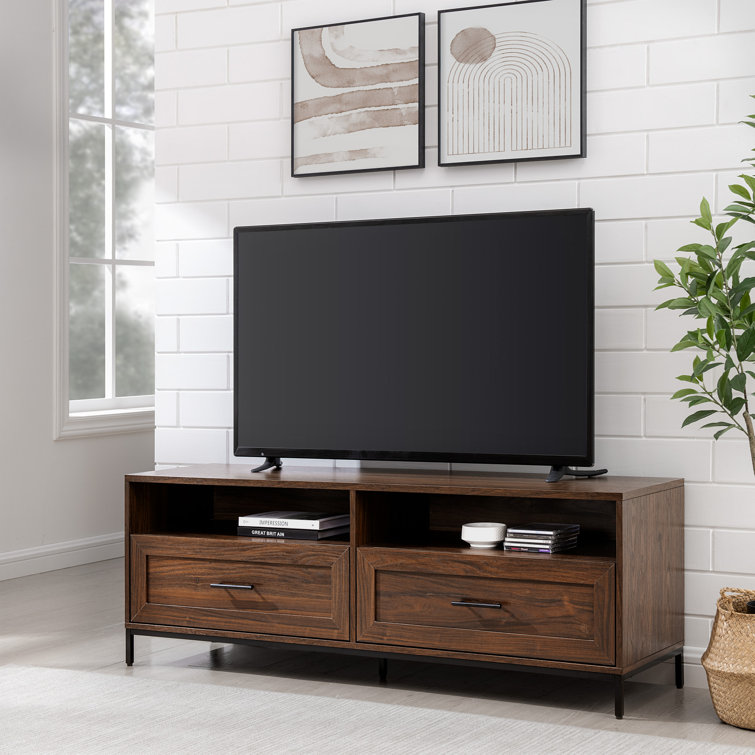 Wrought Studio Braxten 58" 2-Drawer TV Stand for TVs up to 60 ...