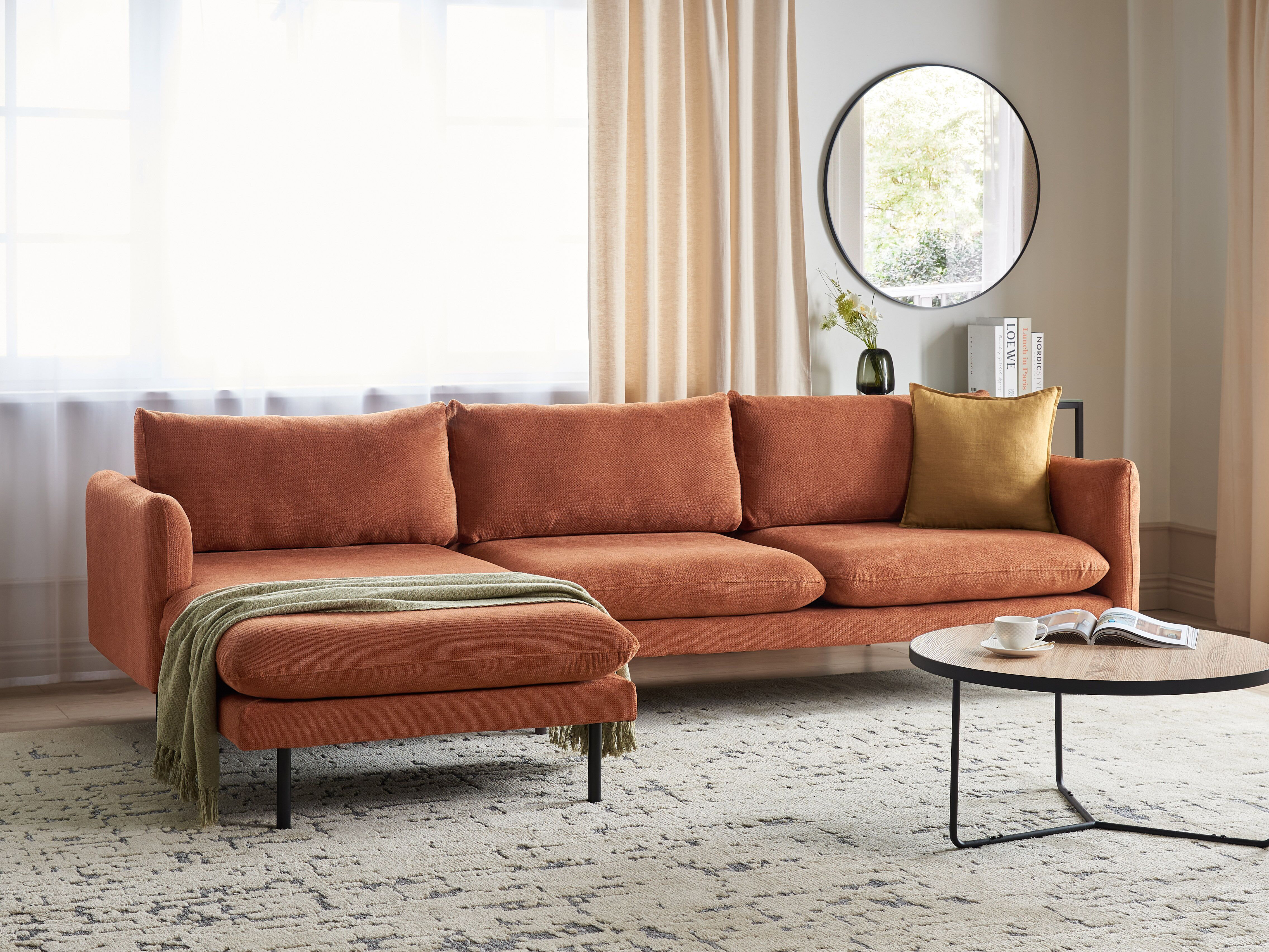 Beliani Fabric Corner Sofa Right Hand VINTERBRO | Wayfair.co.uk