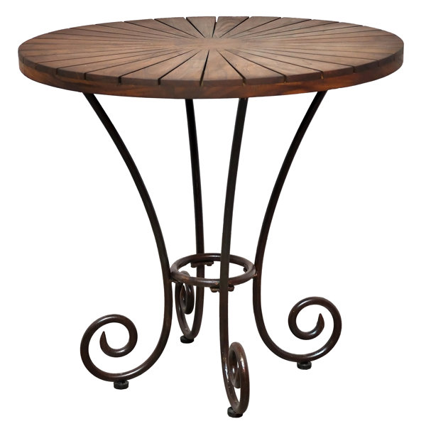 August Grove® Rayne Solid Wood Bistro Table | Wayfair