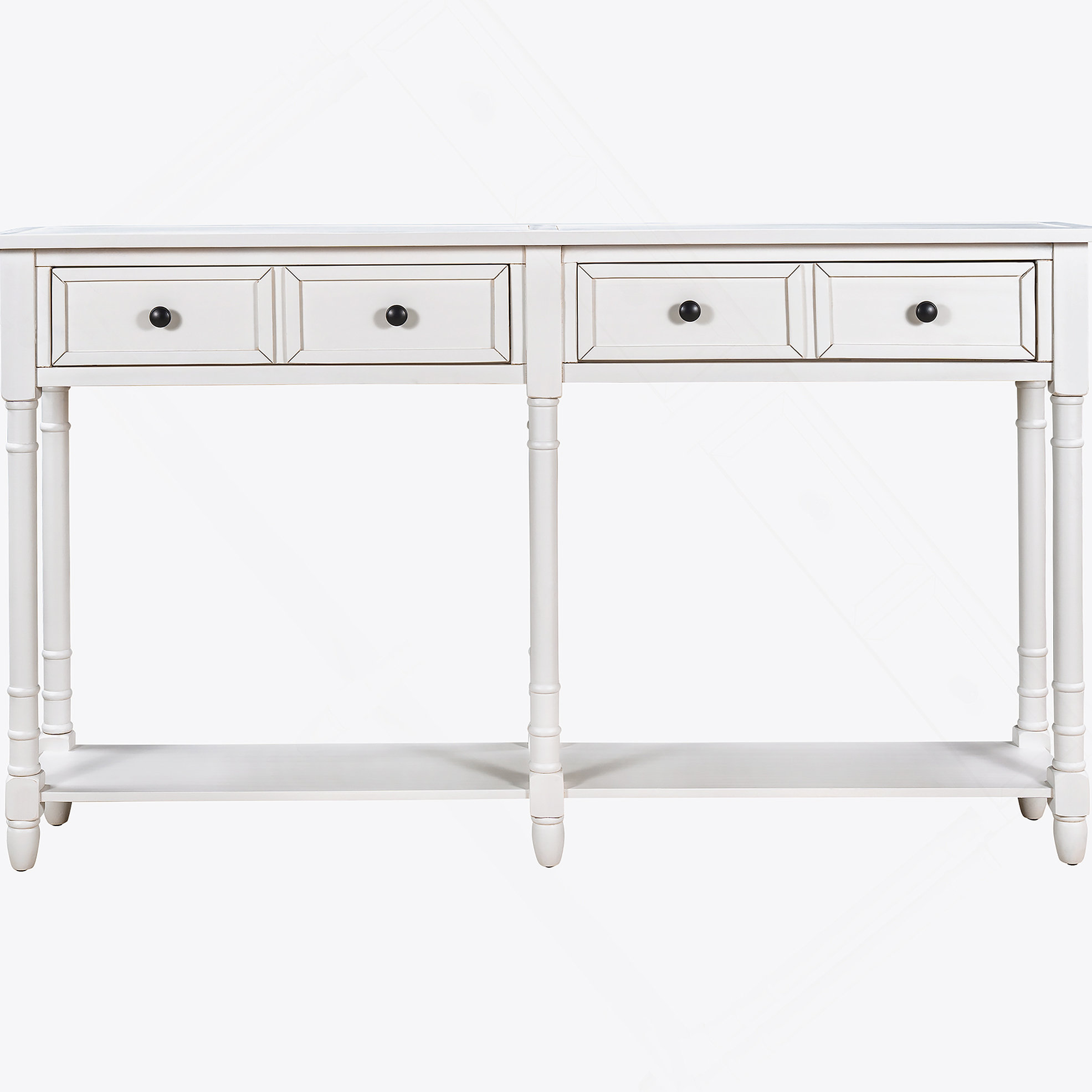 Alcott Hill® Console Table Sofa Table with Easy Assembly, Two Storage ...