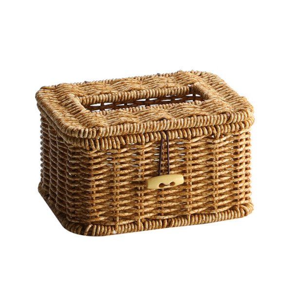 Onewell Woven Tissue Box Holder Paper Towel Box Living Room Furniture ...