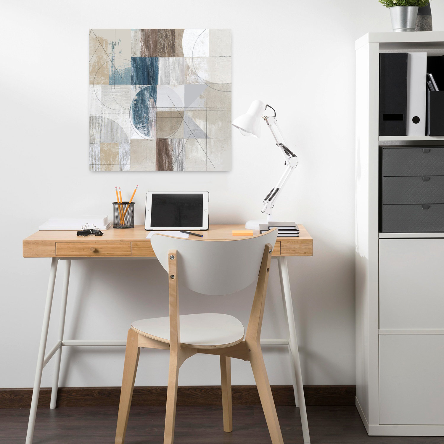 Latitude Run® Geo Abstract II Abstract Geometric Modern Art | Wayfair