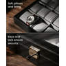 17 Stories 24-Slot Lockable Watch Display Case with Glass Lid ...