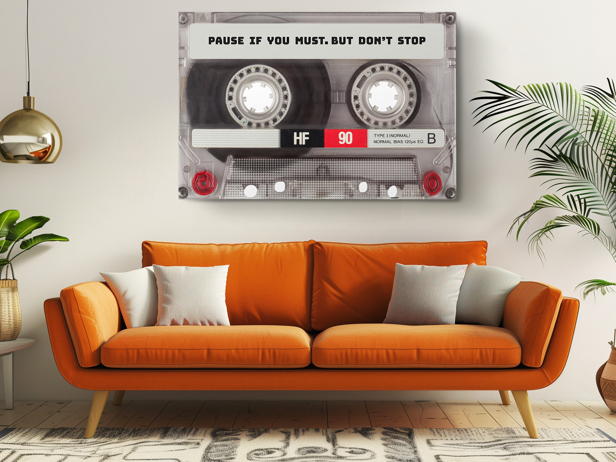 Trent Austin Design® Pause If You Must But Don't Stop Cassette Canvas Print | Wayfair