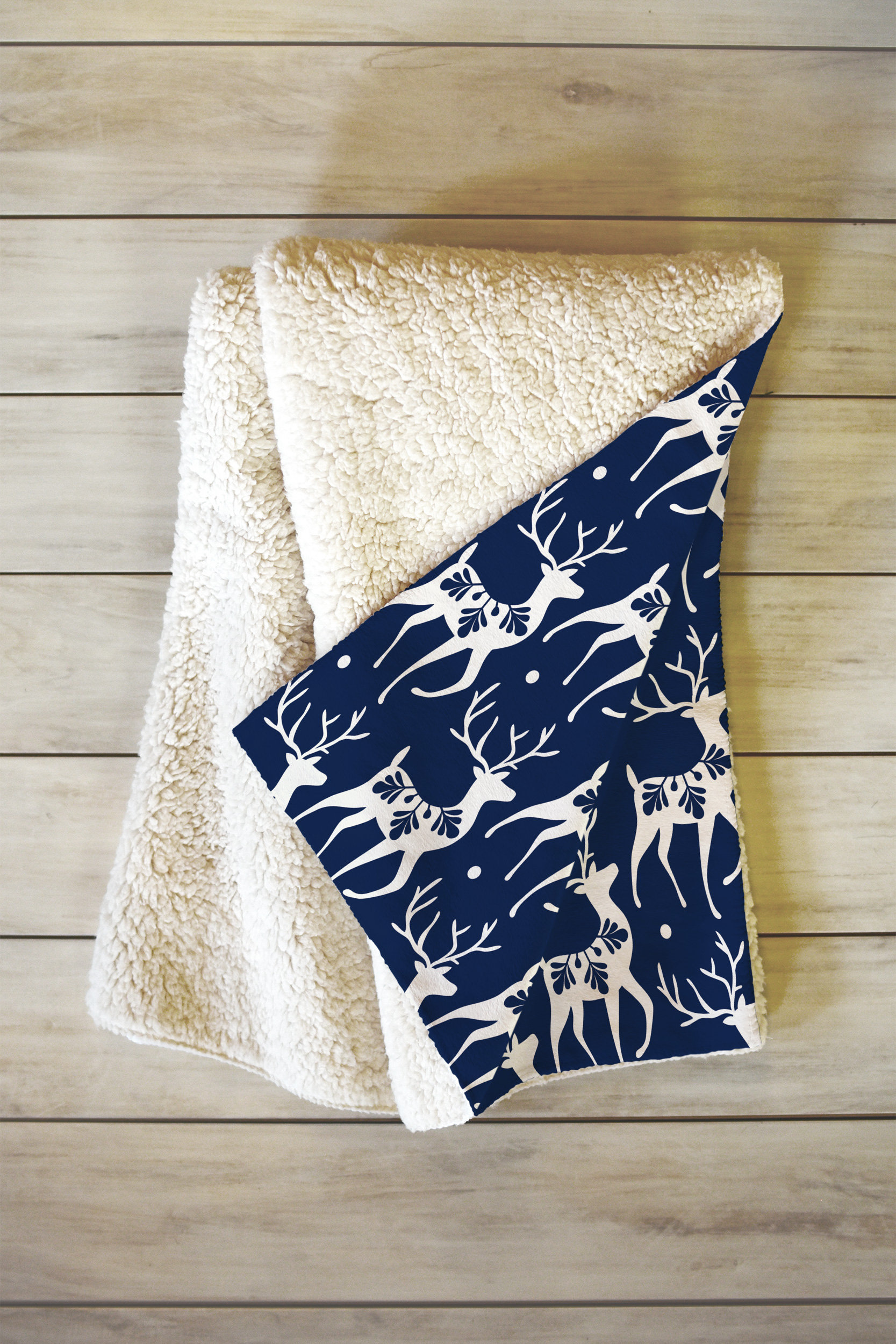 Deny Designs Heather Dutton Dashing Through the Snow Deer Throw ...