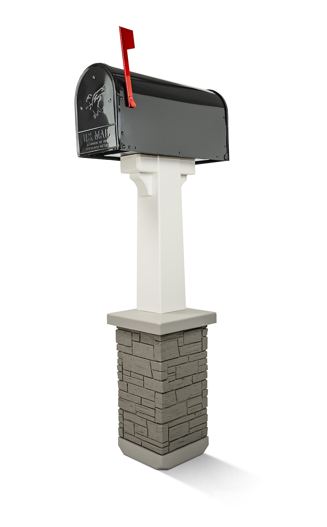 PAK Premium Mailbox Post Pedestal Classic White & Reviews | Wayfair