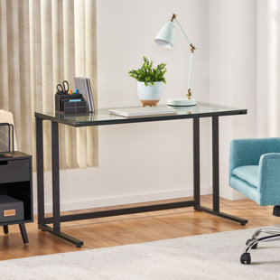 Glass Desks | Wayfair