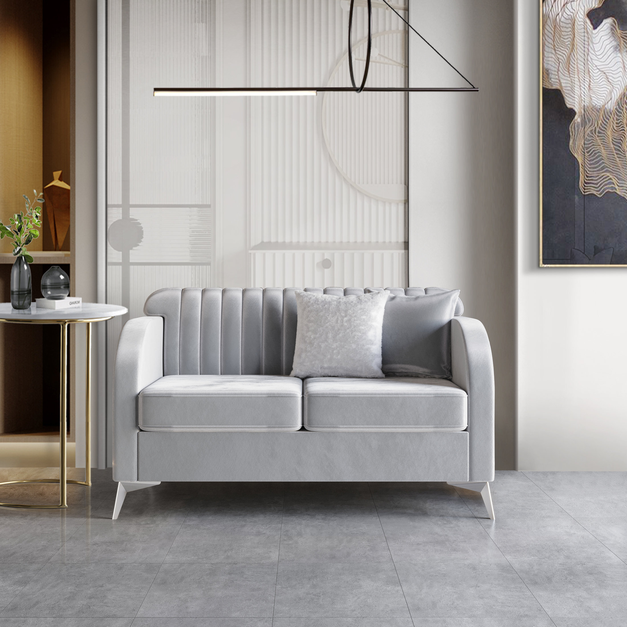 Wade Logan® Cheribin 52.4'' Velvet Loveseat | Wayfair