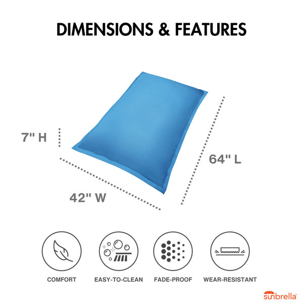 Wade Logan® Sunbrella Outdoor Pool Float & Lounger & Reviews | Wayfair