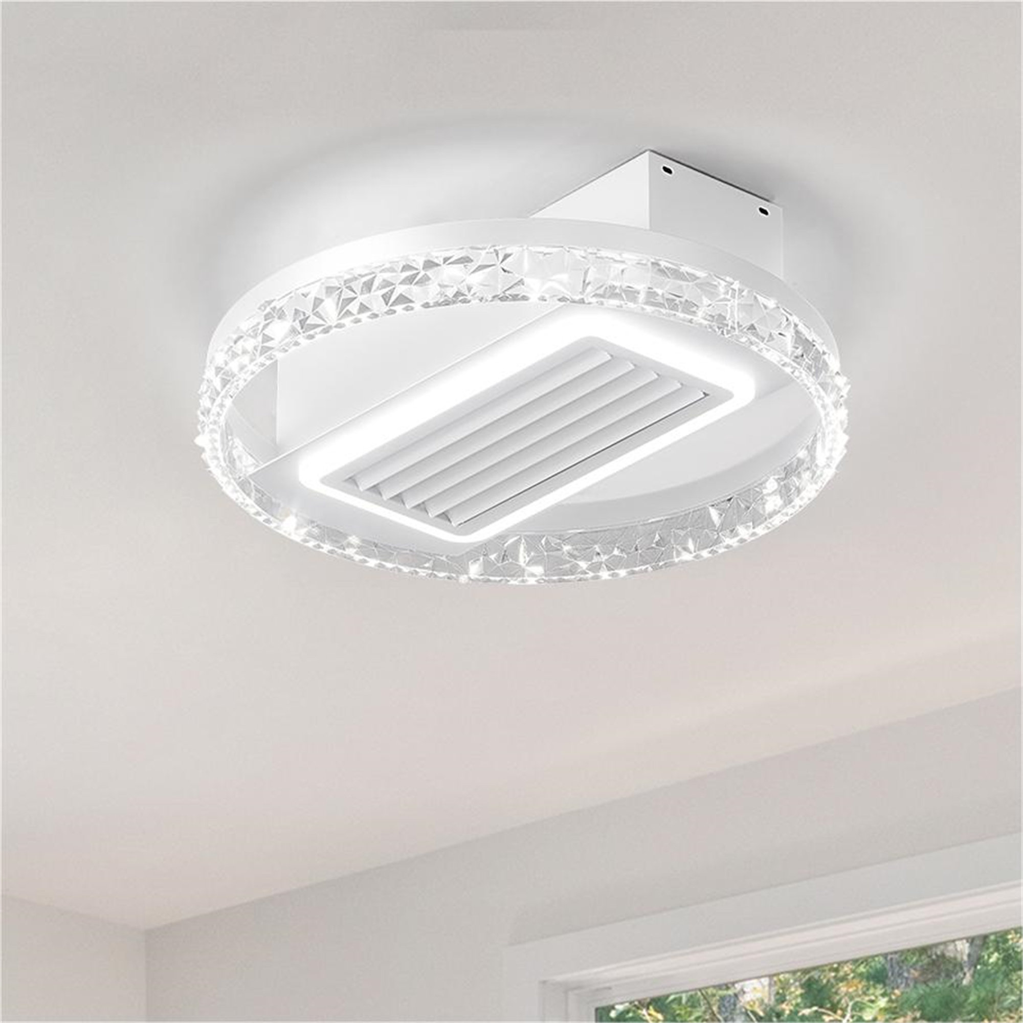 Mercer41 Bladeless Fan Lamp With Lights Dimmable Led | Wayfair
