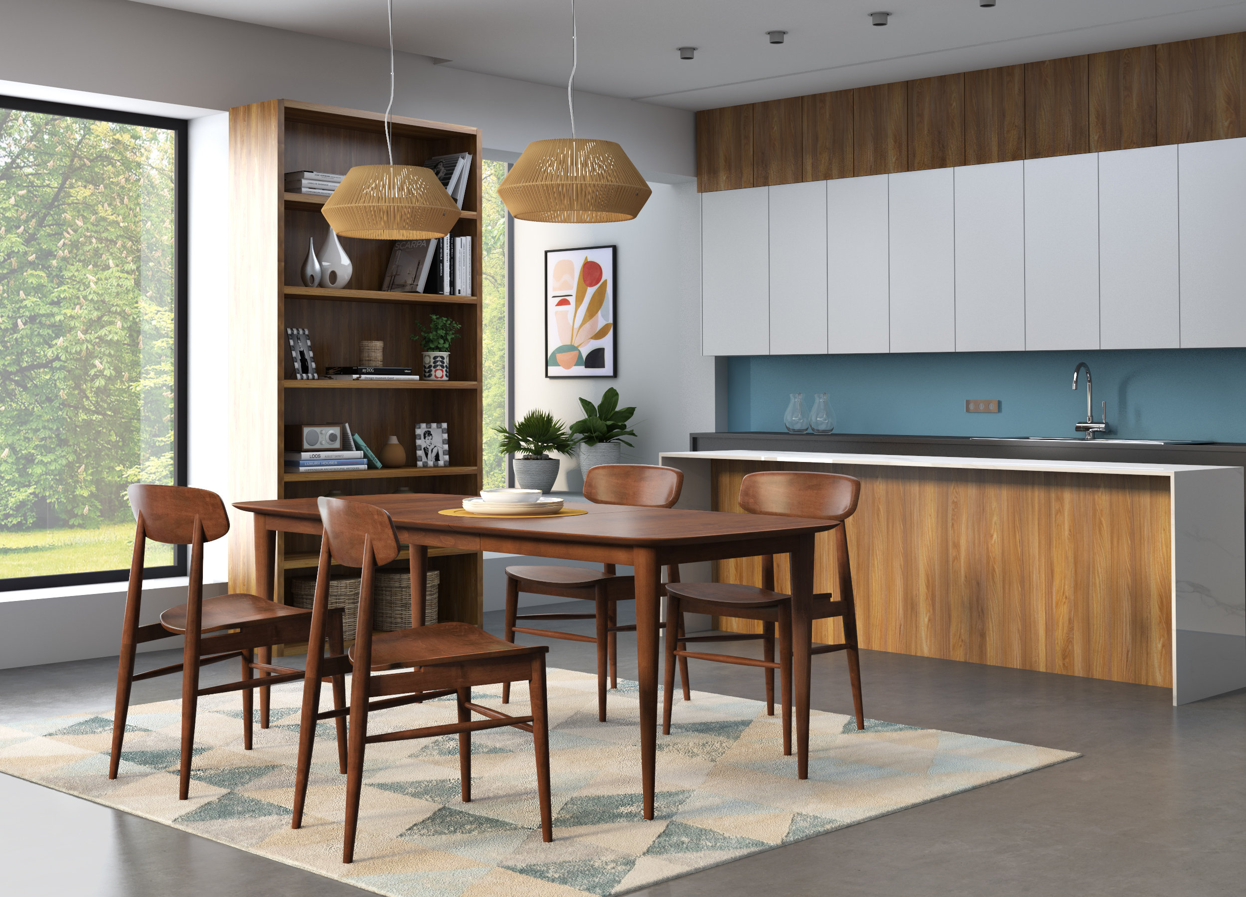 George Oliver Couey Solid Wood Dining Table - Wayfair Canada
