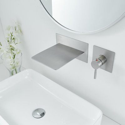 VIBRANTBATH Wall Mounted Faucet Single-handle Bathroom Faucet | Wayfair