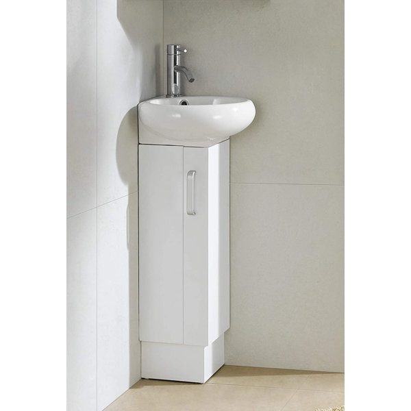 Ebern Designs Jorren Single Bathroom Vanity with Ceramic Top & Reviews ...