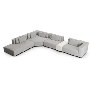 Orren Ellis Duthie Modular Sofa Set 30 In Gris Fabric - Wayfair Canada