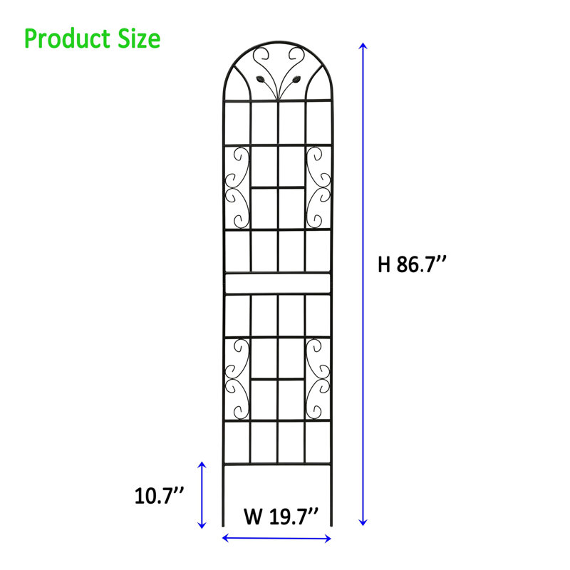 Red Barrel Studio® Metal Garden Trellis - Rustproof Trellis for ...